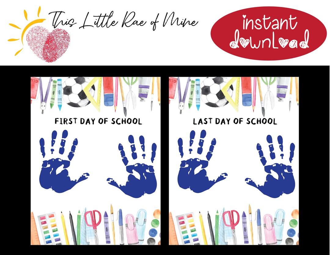 First Day of School Back to School Preschool Prek Kindergarten Keepsake ...
