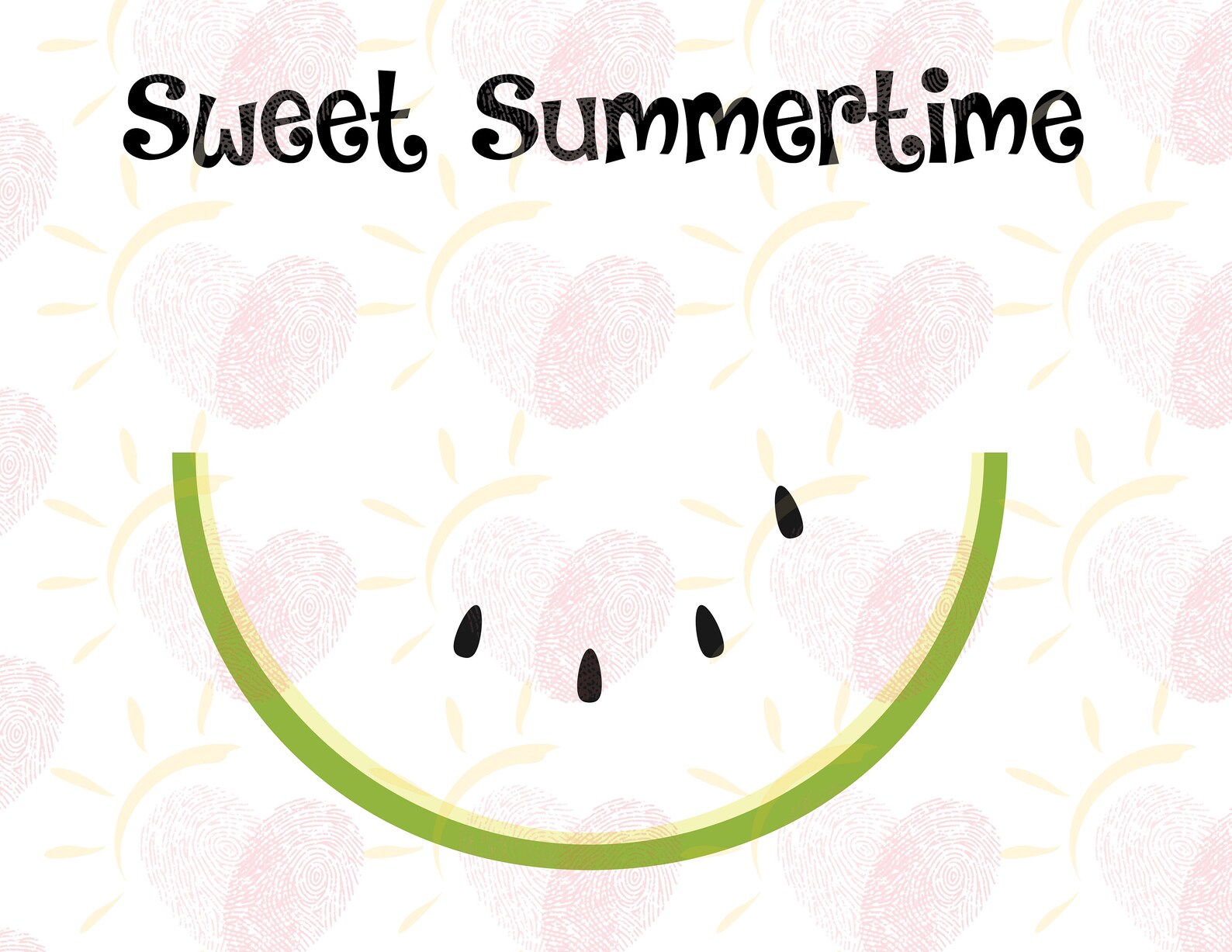 Sweet Summertime Watermelon Summer Handprint Art - Etsy