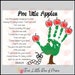 Five Little Apples Handprint Art Fingerprint Keepsake Printable Kid ...