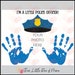 Little Police Officer Police Dept Handprint Art Photo Keepsake ...