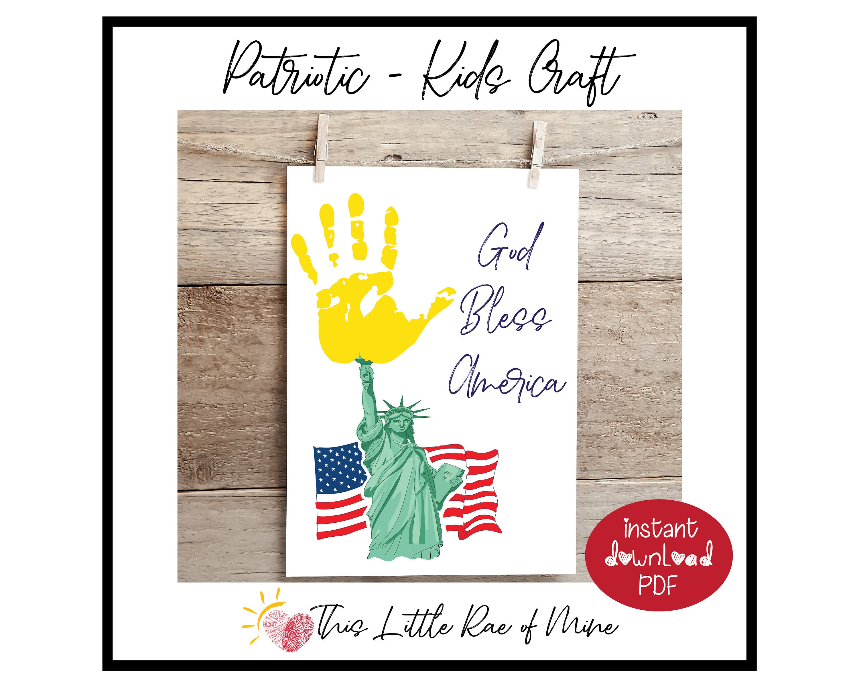 Statue of Liberty - Independence Day - 4th of July - USA - Kids Craft ...