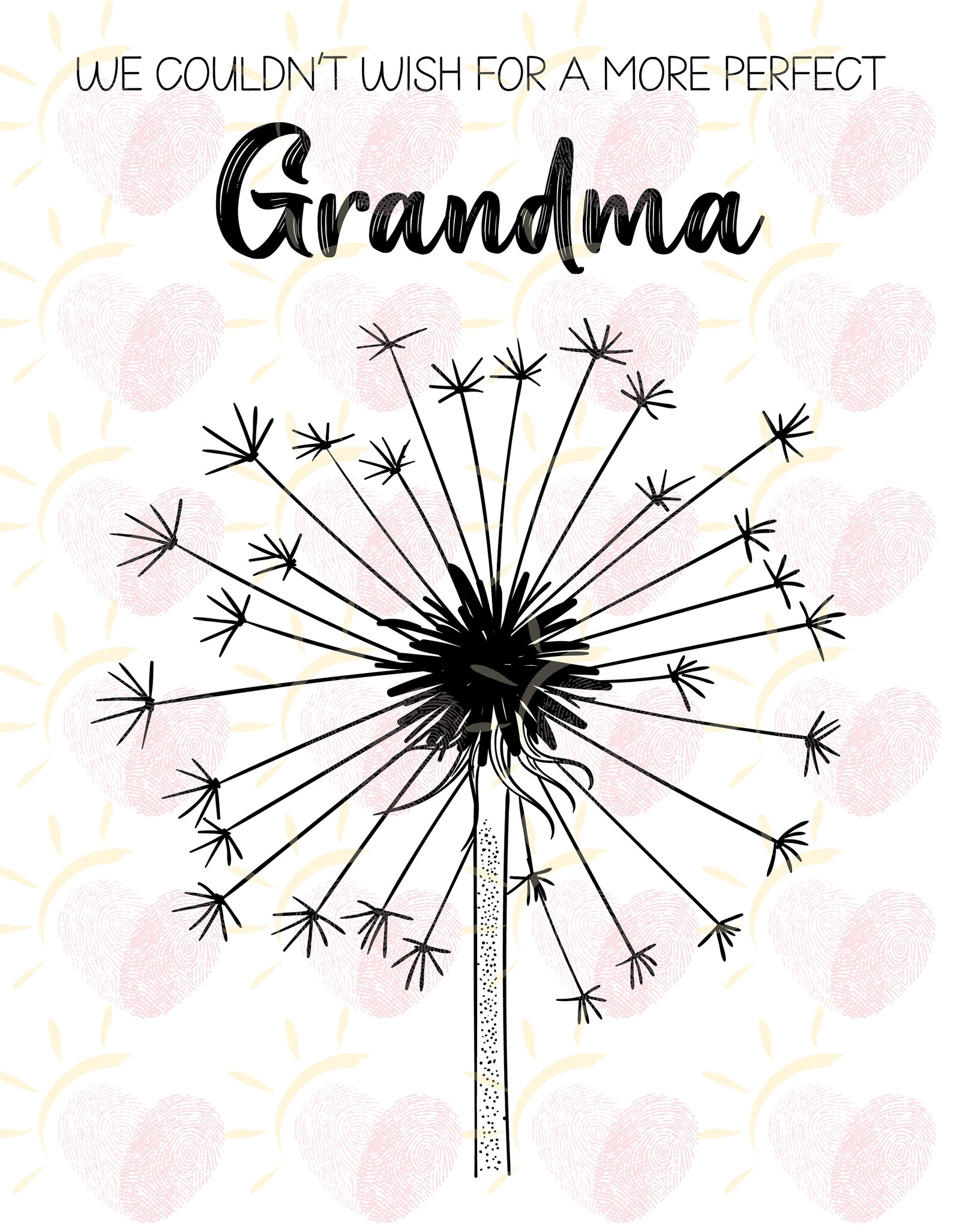Grandma Wish Dandelion Mother's Day Birthday - Etsy