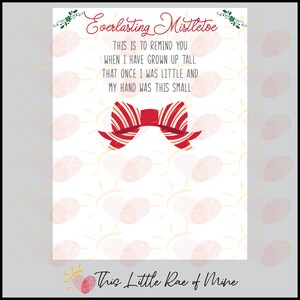 Everlasting Mistletoe - Merry Christmas - Holly - Handprint Art ...