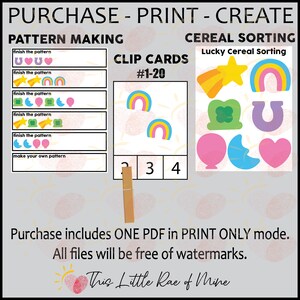 Lucky Cereal - St Patrick's Day Activity - Counting - Sorting ...