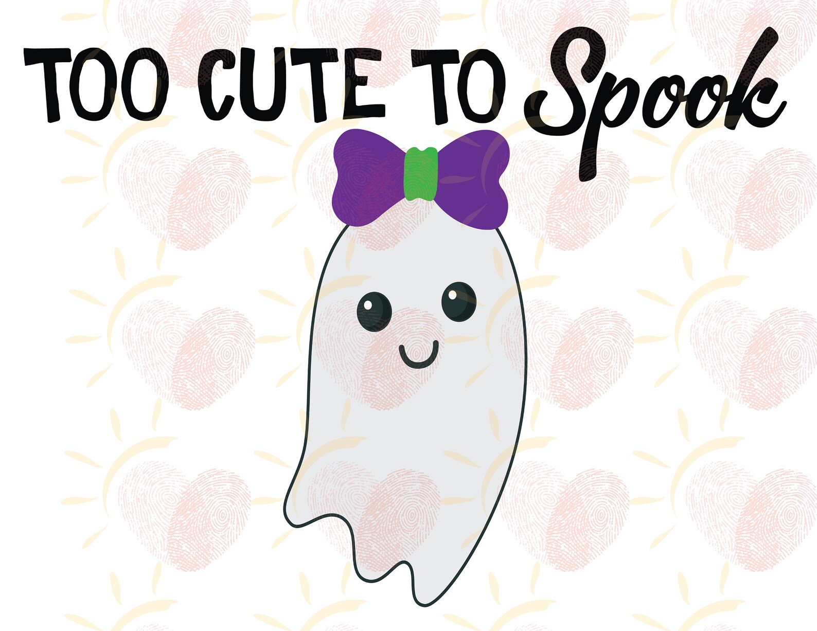 Too Cute to Spook Ghost Boy Girl Halloween October - Etsy