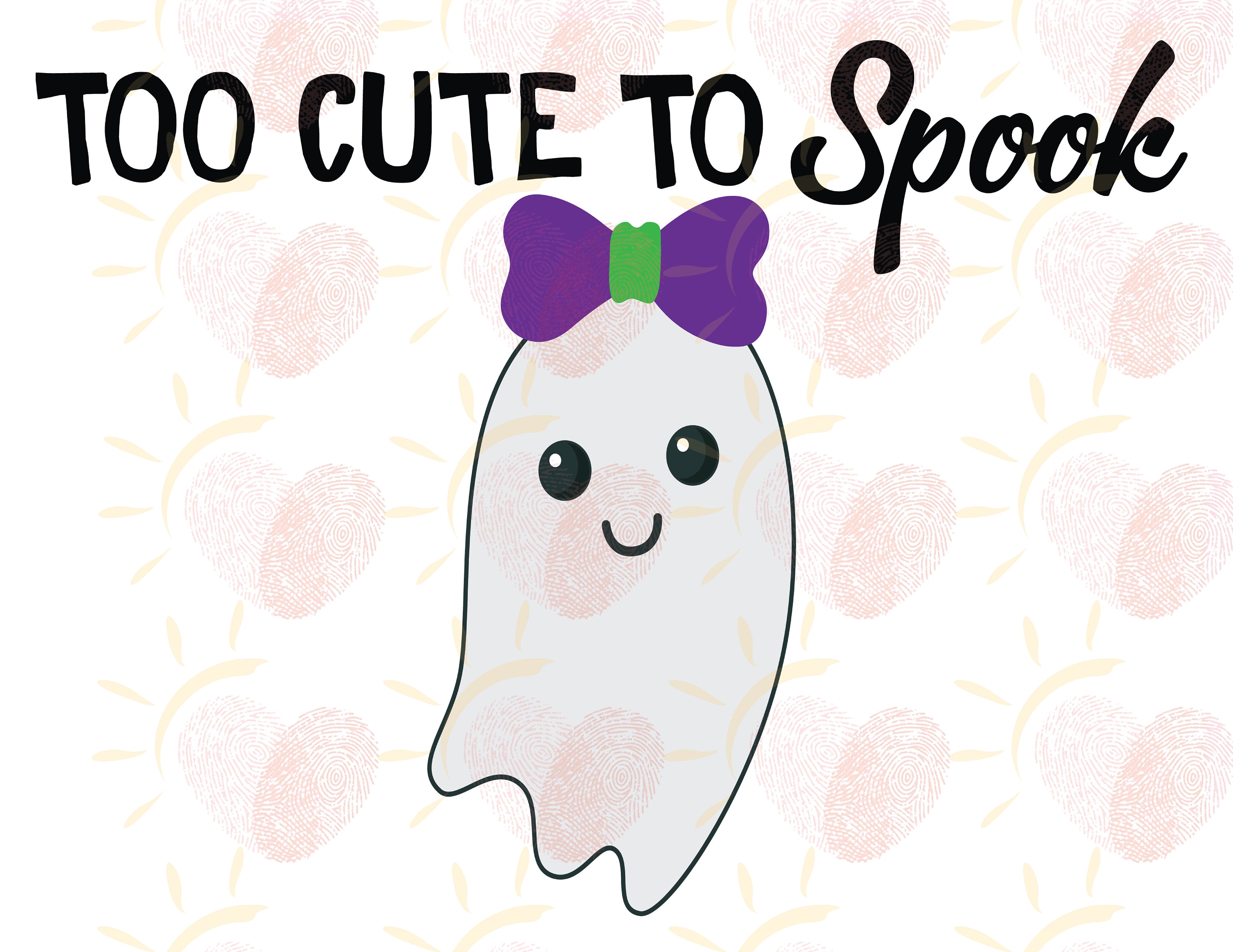 Too Cute to Spook Ghost Boy Girl Halloween October - Etsy
