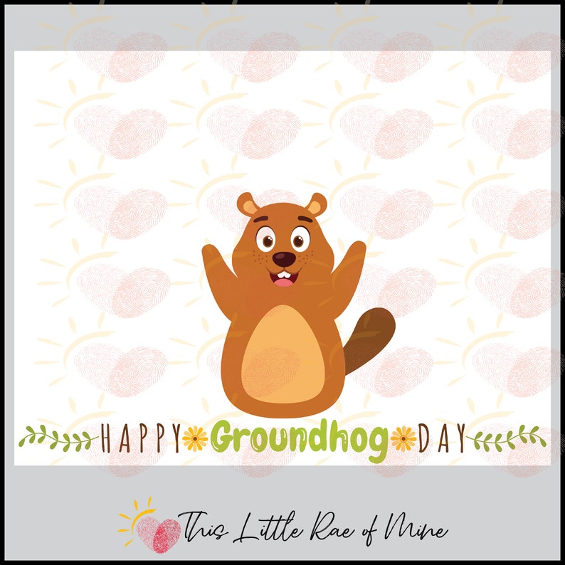 Groundhog Day - Spring - Winter - Handprint Art - Printable - DIY Kid ...