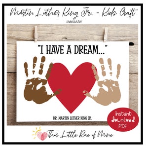 I Have a Dream - MLK Day - Martin Luther King Jr - Handprint Art ...