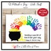 Rainbow - Pot of Gold - St Patrick's Day Printable - Handprint Art ...