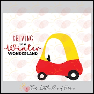 Driving in a Winter Wonderland - Footprint - Tree - Christmas - Car ...