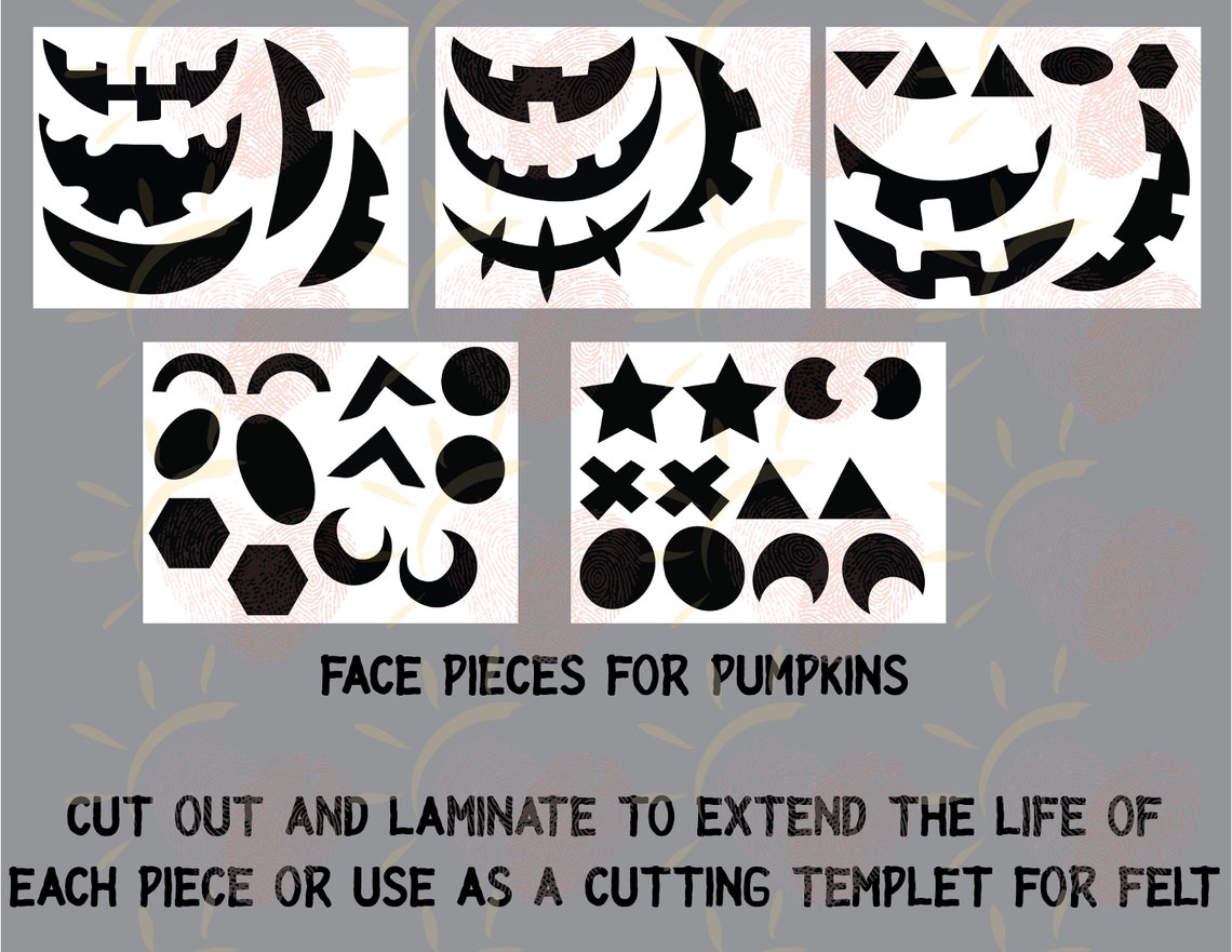 Jack-o-lantern Face Making Pumpkin Matching Game Halloween - Etsy