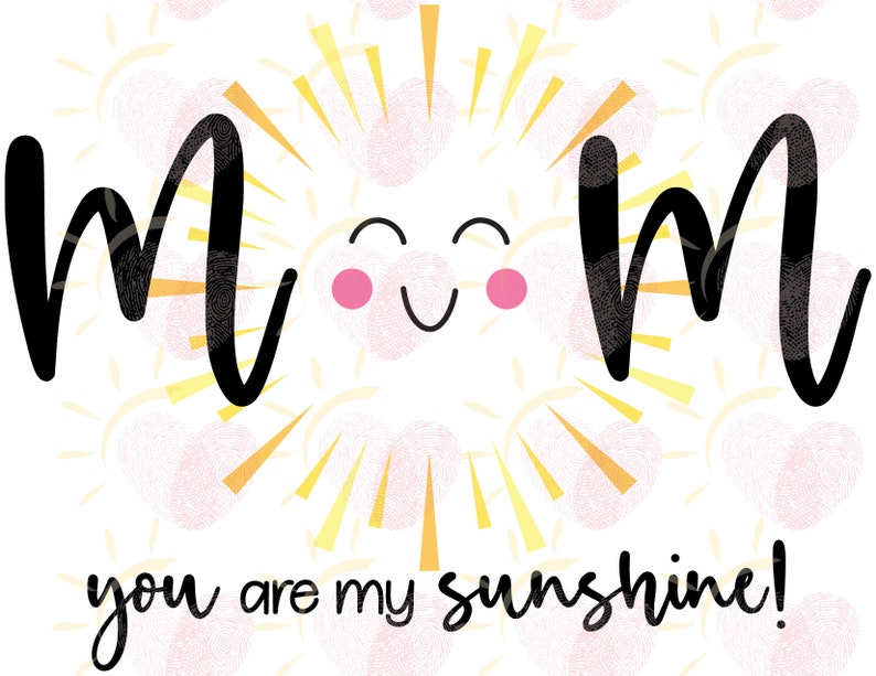 Mom You Are My Sunshine Handprint Art Gift for Mom - Etsy