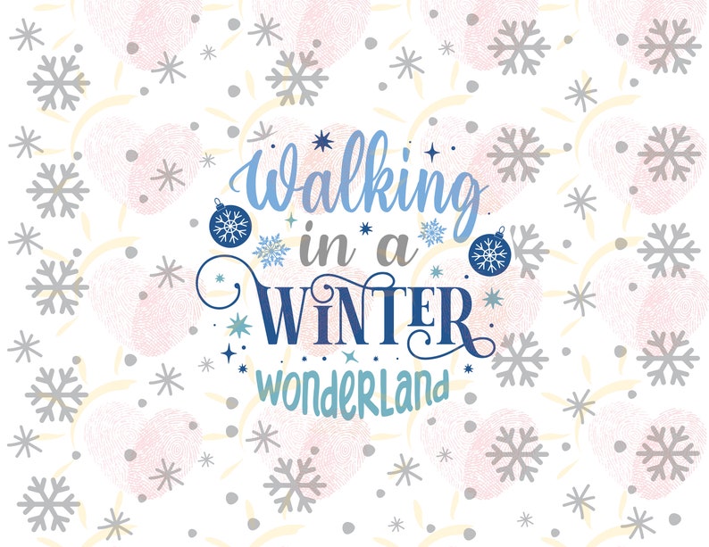 Walking in a Winter Wonderland Snow Christmas Footprint - Etsy