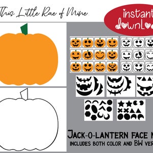Jack-o-lantern Face Making - Pumpkin Matching Game - Halloween ...