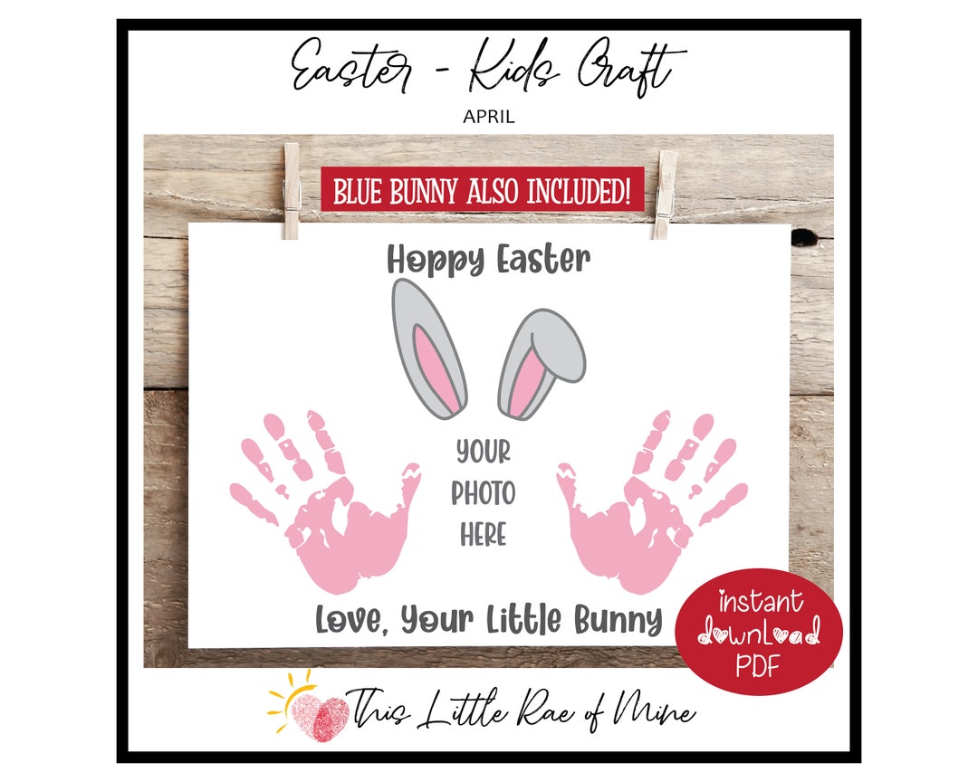 Hoppy Easter - Love Your Little Bunny - Handprint Art - Photo ...