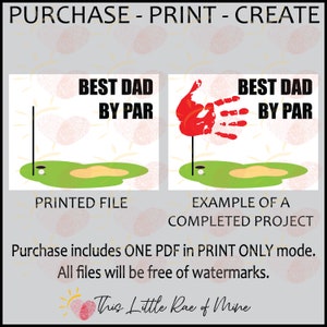 Best by Par - Golf - Father's Day - for Dad - Grandpa - Printable ...