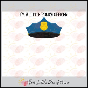 Little Police Officer - Police Dept - Handprint Art - Photo - Keepsake ...
