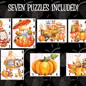 Fall Number Sequence Puzzle - Printable Number Activity - Math for ...