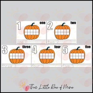 Fall - Pumpkin - 10 Frame - Play Dough - Counting Mat - Printable ...