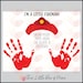 Little Fireman Fire Safety Prevention Week Fire Dept October Handprint ...