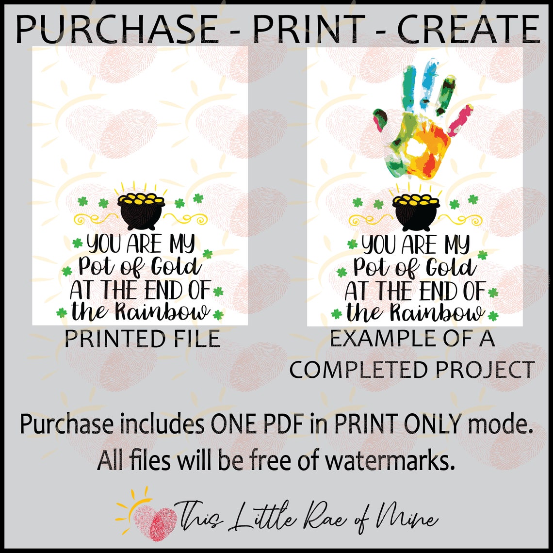 You're My Pot of Gold - Rainbow - St. Patrick's Day Printable ...