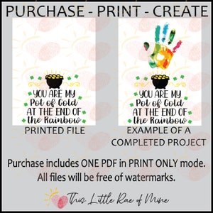 You're My Pot of Gold - Rainbow - St. Patrick's Day Printable ...