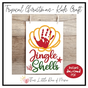 Jingle Shells - Tropical Christmas in July - Sea Shells - Printable ...