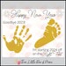 Happy New Year Stepping Into 2024 Footprint Handprint - Etsy