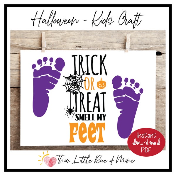 Halloween Handprint Craft - Etsy