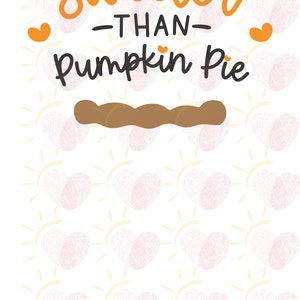 Sweeter Than Pumpkin Pie Footprint Thanksgiving - Etsy