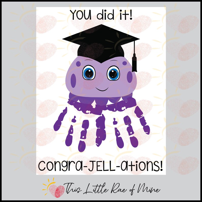 Congratulations - Jelly Fish - End of School - Graduation Day - Prek ...