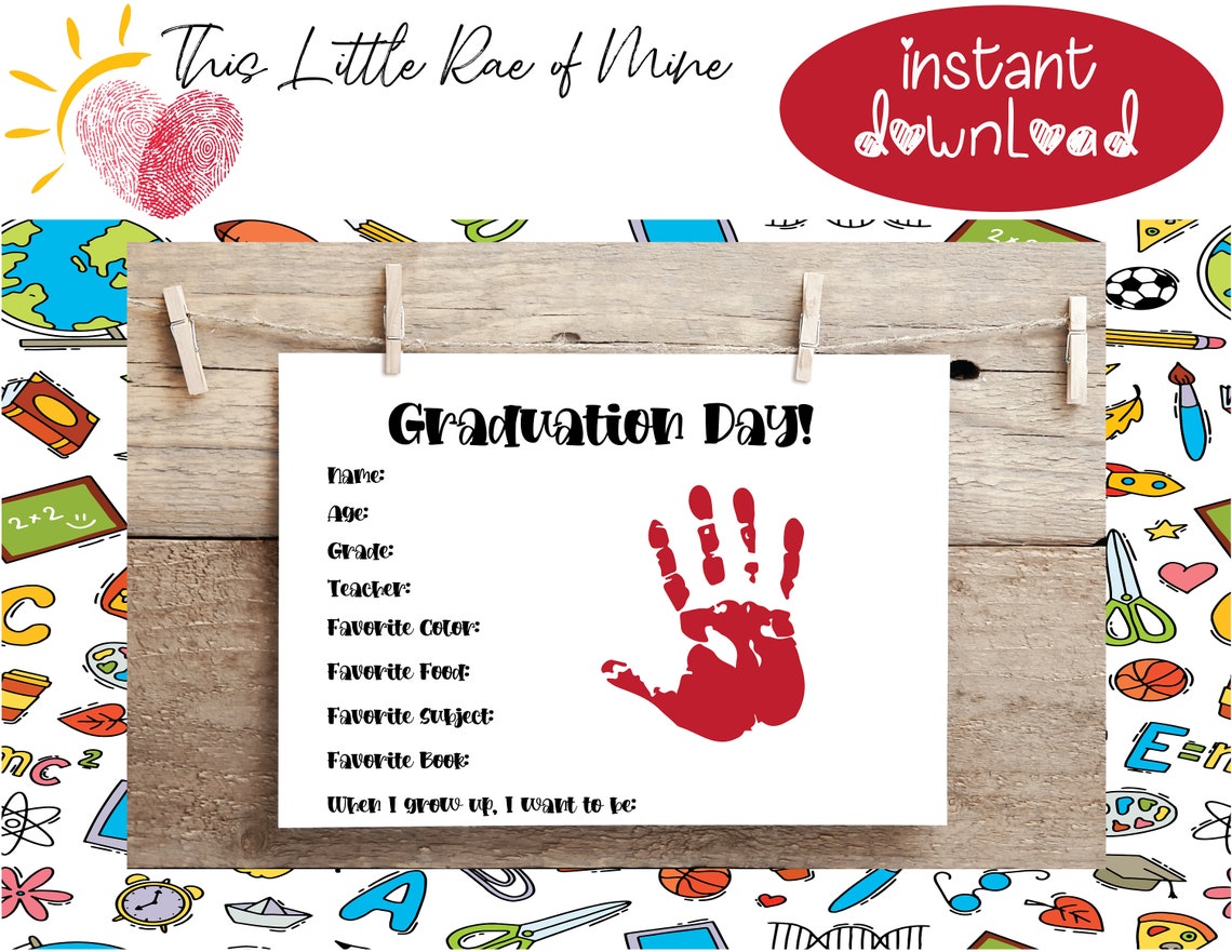 Graduation Day Preschool Prek Kindergarten Keepsake - Etsy