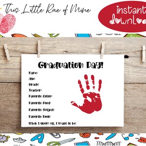 Graduation Day Preschool Prek Kindergarten Keepsake - Etsy