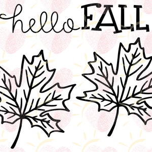 Hello Fall Handprint Art Leaves Leaf Keepsake Fall - Etsy