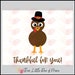Thankful for You - Thanksgiving - Turkey - Feathers - Fingerprint Art ...
