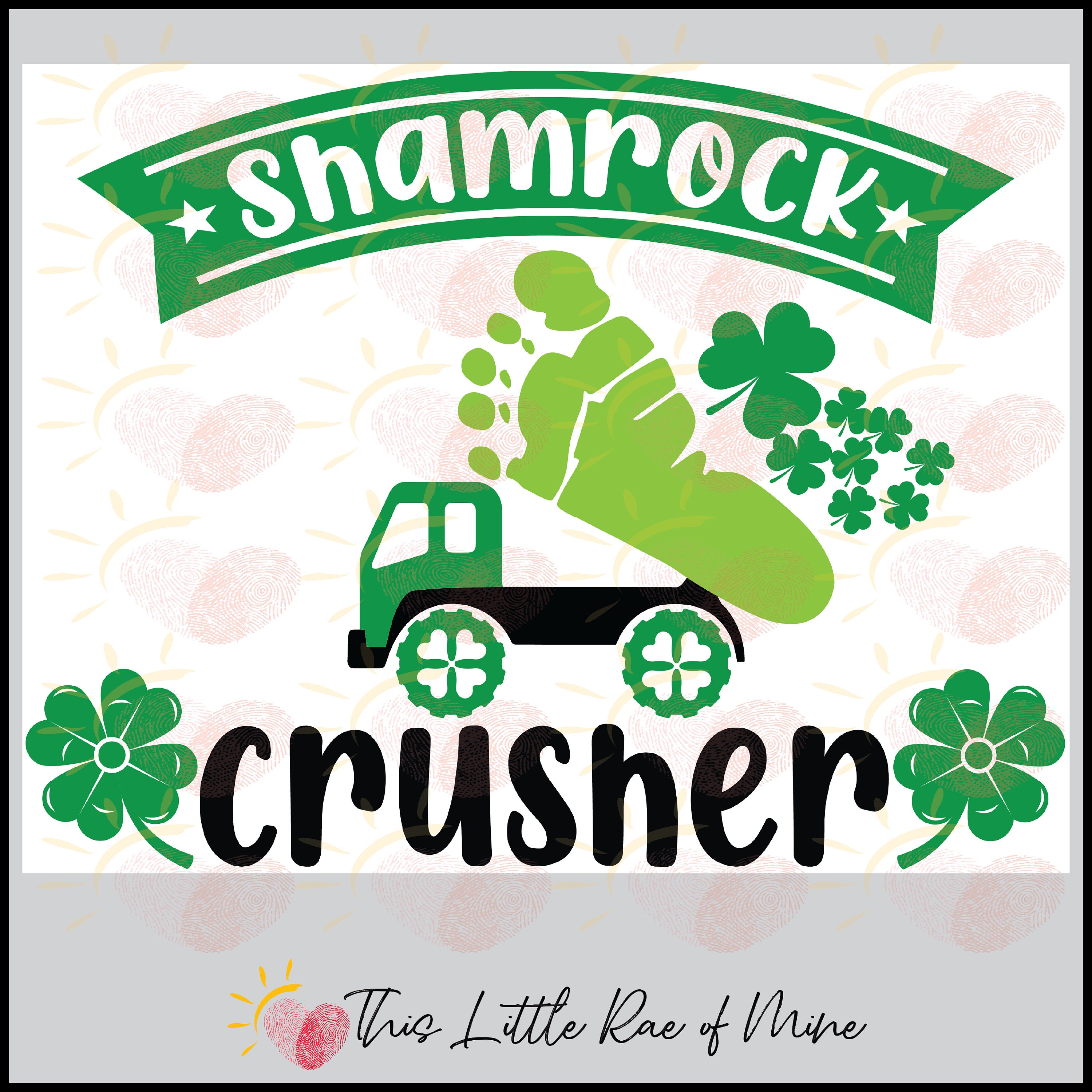 Shamrock Crusher - Construction Vehicle - St Patrick's Day Printable ...