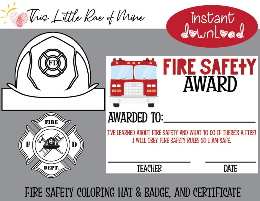 Fire Safety Fire Prevention Week Fire Dept Fireman Hat - Etsy