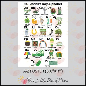 St Patrick's Day - Alphabet Poster and Cards - Printable Classroom ...
