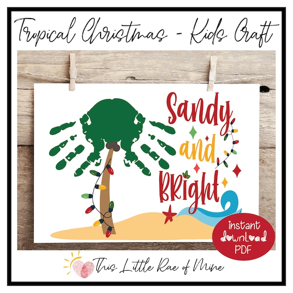 Handprint Palm Tree - Etsy