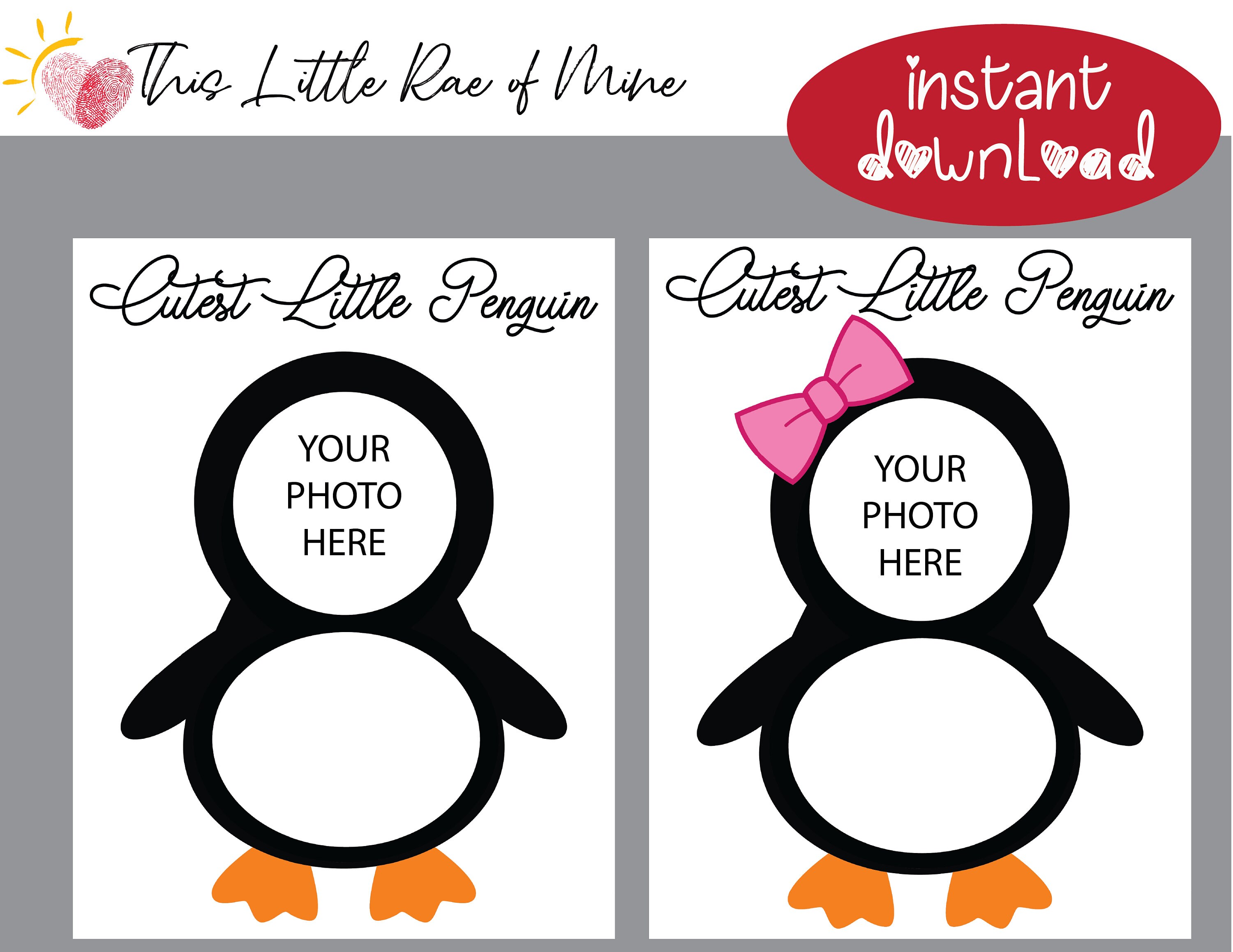Penguin Printable Name Tags