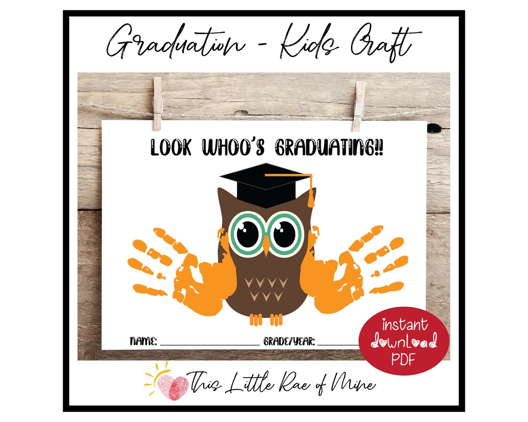 Owl - Graduation Day - Preschool - Prek Kindergarten – Keepsake – Sign ...