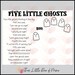 Five Little Ghosts - Halloween - Poem - Handprint Art - Keepsake ...
