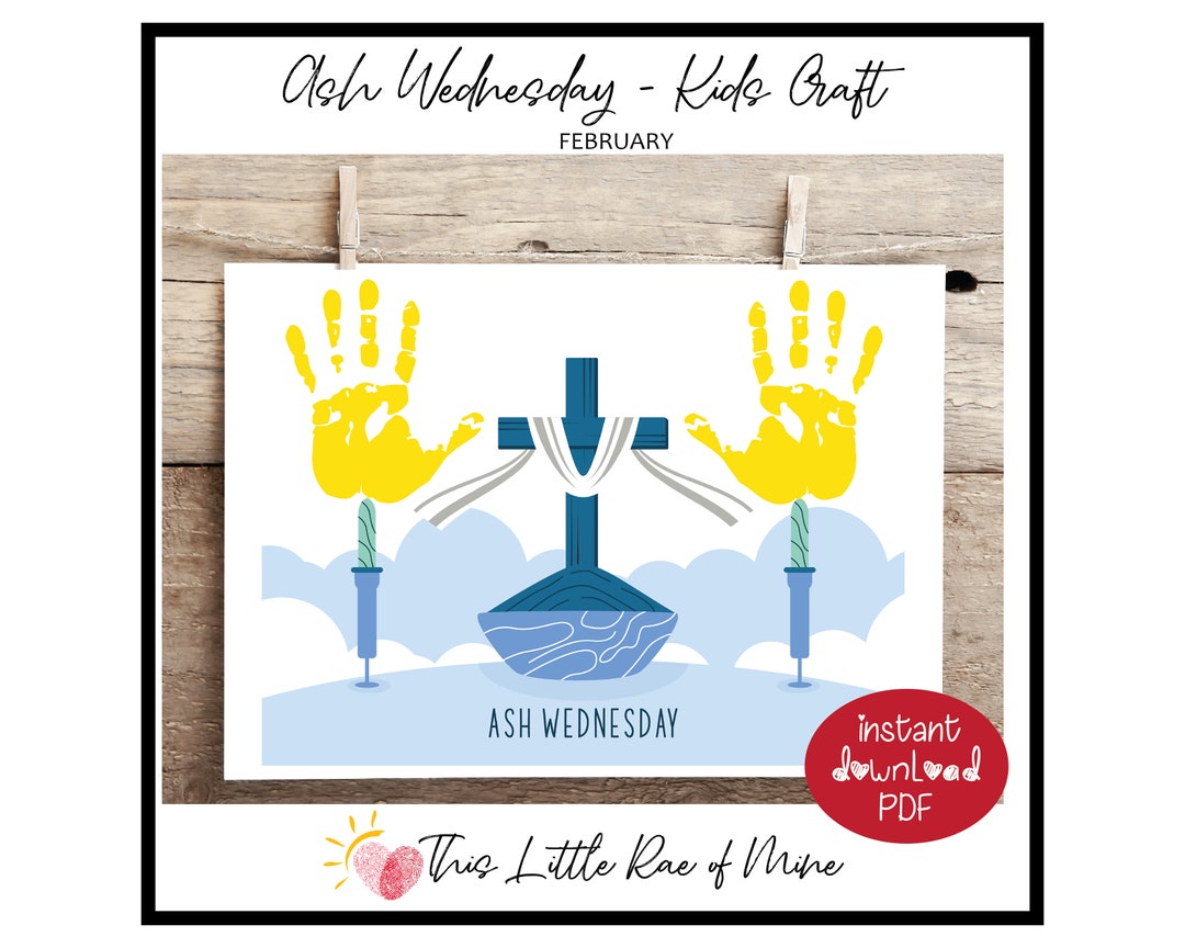 Ash Wednesday - Lent Season - Christian - Holy Day - Handprint Art ...