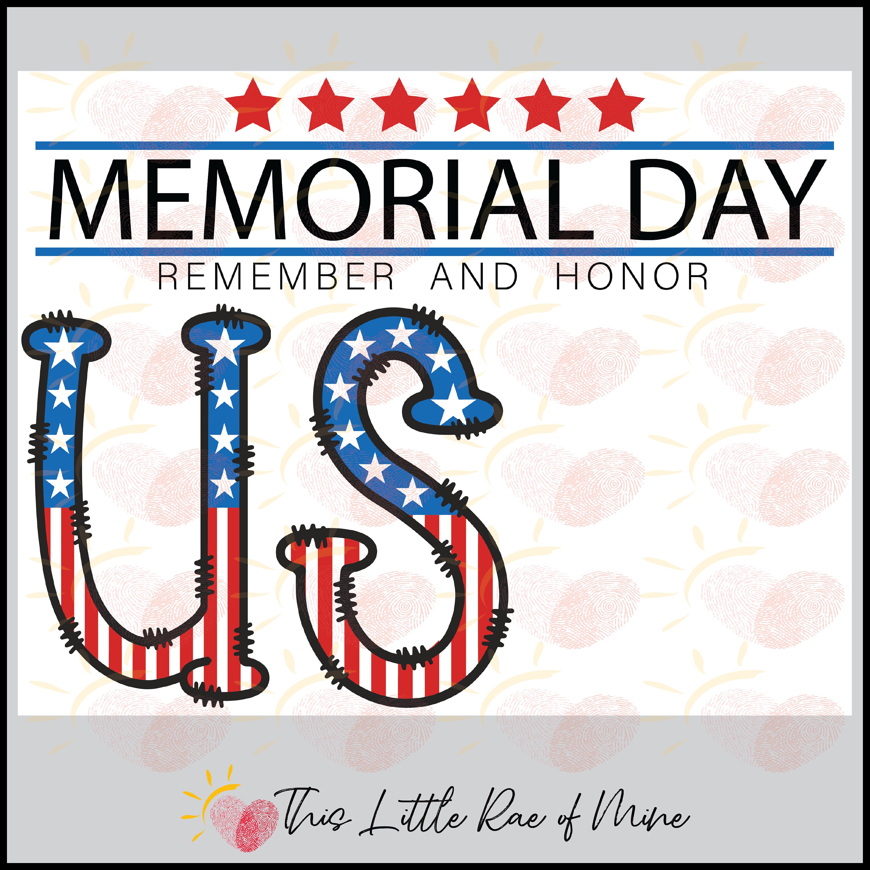 Memorial Day American Flag USA Patriotic Handprint Art - Etsy