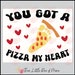 Pizza My Heart - Pizza Valentine - Valentine's Day - Printable ...