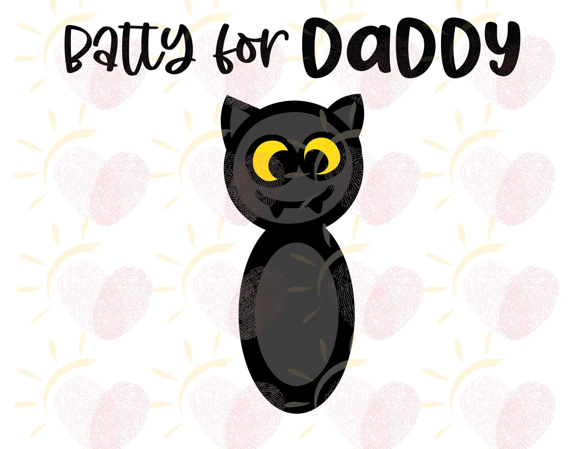 Batty for Daddy Bat Happy Halloween Handprint October - Etsy
