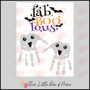 Fab BOO Lous - Ghost Handprint - Halloween - October - Handprint Art ...