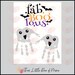 Fab BOO Lous Ghost Handprint Halloween October Handprint Art Keepsake ...