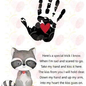 The Kissing Hand Racoon Story Book Craft First Day of - Etsy