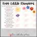 Five Little Flowers Spring Poem Handprint Art Keepsake Printable DIY ...